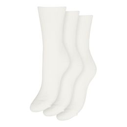 V&eacute;ro Moda Freizeitsocken VERO MODA "VMMEL SPORTY SOCKS 3-PACK NOOS", Damen, snow wei&szlig; pack:3 snow wei&szlig;, Baumwollmischung, uni, Socken, Baumwollmischung