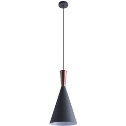 Paco Home Pendelleuchte "JULIET", bunt (grau, kupfer), 1, &Oslash; 19cm H: 39cm, Leuchten, Pendelleuchte
