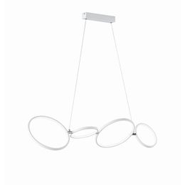 Trio Leuchten RONDO Pendelleuchte LED Wei&szlig;, 1-flammig
