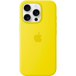 Apple Smartphone-H&uuml;lle "iPhone 16 Pro Silikon Case mit MagSafe", gelb (sternfrucht), iPhone 16 Pro, H&uuml;llen