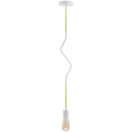 Paco Home Pendelleuchte "SNAKE", wei&szlig;, 1, &Oslash; 4,5cm H: 6,5cm, Leuchten, Pendelleuchte