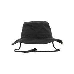 Trucker Cap Flexfit "Flexfit Angler Hat", Herren, Gr. onesize, schwarz, 97% Baumwolle, 3% Elasthan, unifarben, Caps