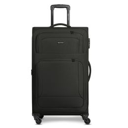 Trolley SMARTBOX "Edition 04 4 Rollen Trolley 78 cm mit Dehnfalte", Gr. 100 l, schwarz, Polyester, Koffer