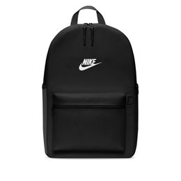 Rucksack Nike "NK HERITAGE BACKPACK 2.0", schwarz, schwarz, wei&szlig;, Rucks&auml;cke, Herren, Obermaterial: 100% Polyester, Rucksack, f&uuml;r Erwachsene, sportlicher Stil, aus robustem Polyester