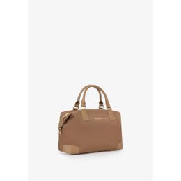 Valentino Handbags Henkeltasche VALENTINO BAGS "JENNY RE", Damen, Gr. B/H/T: 15cm x 23cm x 32cm, nocciola, Lederimitat, Textil, Taschen, Damen Handtasche, Shopper, Umh&auml;ngetasche mit Logoschriftzug