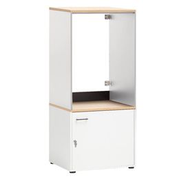 Pharao24.de Umbauschrank Waschmaschinenschrank abschlie&szlig;bar 155 cm hoch