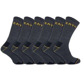 Caterpillar 6er-Pack Unisex Schwerlast-Arbeitsstr&uuml;mpfe f&uuml;r Stahlschutzschuhe