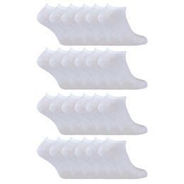 24er-Pack Mehrfachpackung Baumwoll-Sneakersocken f&uuml;r Herren und Damen