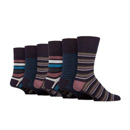 6er Pack Herren Bambus Socken mit weitem, elastikfreiem Bund