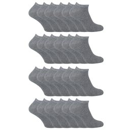 24er Multipack Baumwoll-Sneakersocken f&uuml;r Herren und Damen