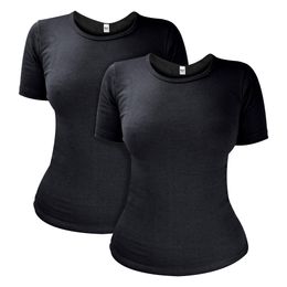 Heat Holders 2er Pack Damen Kurzarm Thermooberteil f&uuml;r den Winter