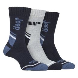 JEEP 3er Pack Herren Wanderstiefsocken | Leistungsf&auml;hige Outdoorsocken f&uuml;r Wanderungen