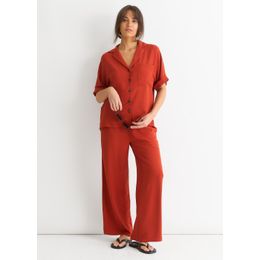Rust Air Flow &Uuml;bergro&szlig;es Shirt Top