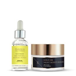 Bienengift + Manuka-Honig Serum-&Ouml;l 30ml + ANTI-WRINKLE Nacht-MOISTURISER 24K GOLD - 50ml