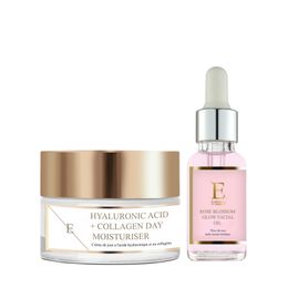 Rose Blossom Glow Gesichts&ouml;l 30ml + Hyalurons&auml;ure & Kollagen Tagescreme 50ml