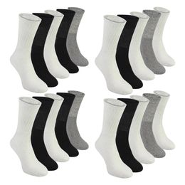 Herren 20er Pack Mehrfachpack Sportsocken | Atmungsaktive Baumwoll-Laufsocken