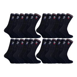 24 Paar Multipack Herren Klassische Sport Atmungsaktive Socken
