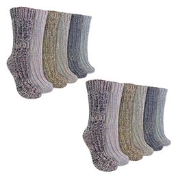 Damen 12er-Pack Alpakastiefelsocken