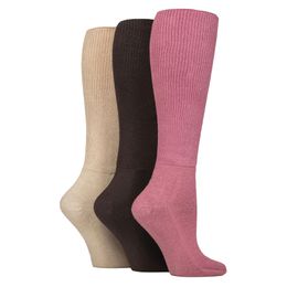 3er Pack Damen Kniestr&uuml;mpfe aus weichem Bambus f&uuml;r Diabetiker