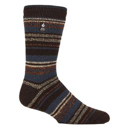 Heat Holders Herren Thermo-Muster Pilling Socken mit Streifen f&uuml;r den Winter