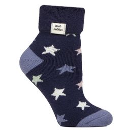 Heat Holders Gem&uuml;tliche Umklapp-B&uuml;ndchen-Loungesocken | Warme Wintersocken f&uuml;r Damen