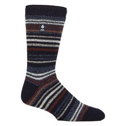 Heat Holders Herren Thermo Streifenmuster Socken f&uuml;r den Winter