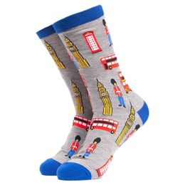 London France Design Baumwoll-Socken f&uuml;r Unisex mit besonderem Design