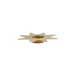 house doctor Teelichthalter Star &Oslash;22 x H2.8cm, gold skandinavische Deko Online Shop