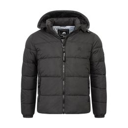 Arctic Seven Herren Winter Steppjacke Dunkelgrau