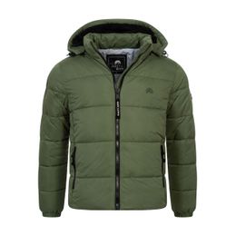 Arctic Seven Herren Winter Steppjacke Dark Green