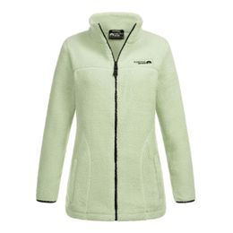 Arctic Seven Damen Sherpa Fleecejacke &ndash; W&auml;rmende Outdoorjacke mit Zipper &ndash; Dusty Mint