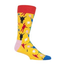 Happy Socks 1 Pack Herren Offiziell Lizenzierte The Beatles Novelty Socken