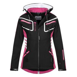 Arctic Seven Damen Softshell Jacken Schwarz-Rosa