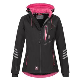 Arctic Seven Damen Softshelljacke Schwarz-Pink