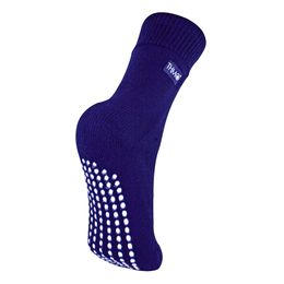 Kids Indoor Slipper Socken mit Greifern | THMO | Thick & Warm Comfort Loose Top Non Slip Thermal Socks - Navy