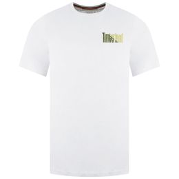 Timberland Stacked Herren-T-Shirt in Wei&szlig;