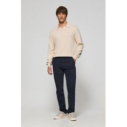Chinohose Vanya marineblau mit Polo Club Stickerei