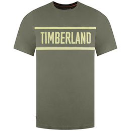Gr&uuml;nes Herren-T-Shirt der Marke Timberland