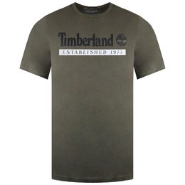 Timberland Established 1973 Herren-T-Shirt in Dunkelgr&uuml;n