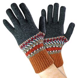 Herren Wollhandschuhe | Winterliche s&uuml;&szlig;e Fairisle-Handschuhe f&uuml;r kaltes Wetter