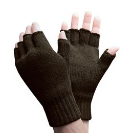 Heat Holders Herren Warme 3,2 TOG Fleecegef&uuml;tterte Winterthermof&auml;ustlinge ohne Finger in Khaki & Marineblau