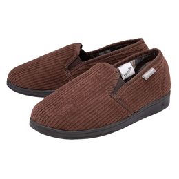 Dunlop Herren Hausschuhe mit Karomuster und Memory-Schaum