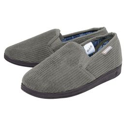 Dunlop Herren Hausschuhe mit Karomuster und Memory Foam