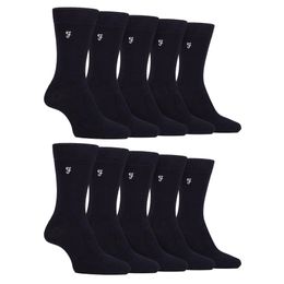 Farah Herren 10er-Pack Bunte Bambussocken