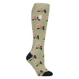 Heat Holders Lange Gummistiefelsocken f&uuml;r Frauen | Florale Gummistiefelsocken