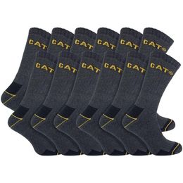 Caterpillar 12er-Pack Unisex Schwerlast-Arbeitssocken f&uuml;r Stahlkappenschuhe