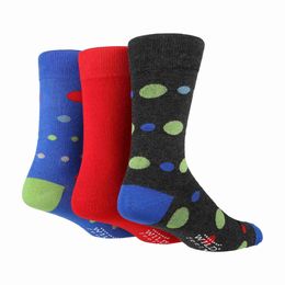 3er-Pack M&auml;nner Farbenfrohe Moderne Gemusterte Bambus-Anzugsocken