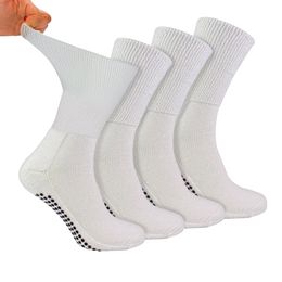 4er-Pack Bambusdiabetikersocken mit Griffen f&uuml;r M&auml;nner und Frauen