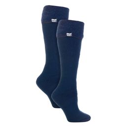 Heat Holders Damen 2er-Pack Wellington Weichgeb&uuml;rstete Innenschuhe Socken