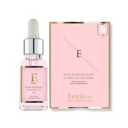 Rose Blossom Glow Facial Oil 30ml + Rose Blossom Glow Hydro-Gel Eye Pads 5 X 2